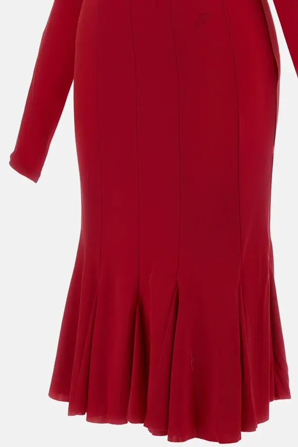 Jacquemus Abito Midi La Robe Losange - Rosso