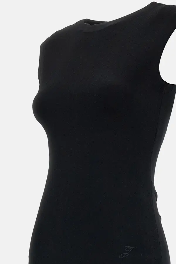 Jacquemus Abito La Robe Alba Midi - Black