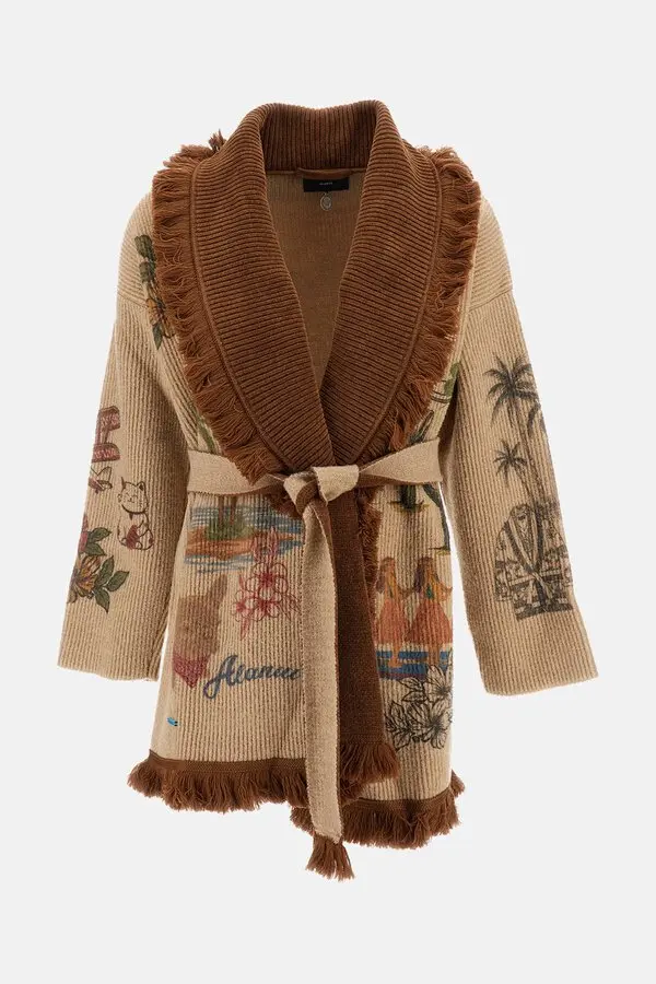 Alanui The Decade Cardigan - Beige