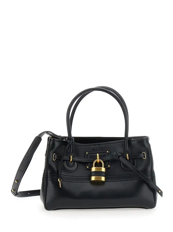 Chloé Shoulder Bag 'paddington Sling' With Black Leather Details - Multicolor
