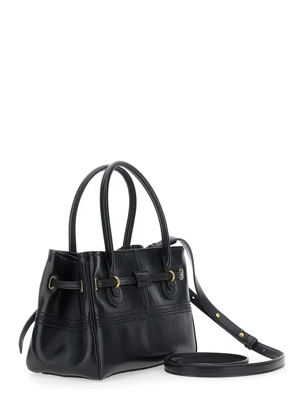 Chloé Shoulder Bag 'paddington Sling' With Black Leather Details - Multicolor