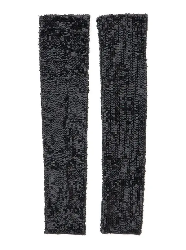 P.a.r.o.s.h Scarf With Sequins, Made Of Viscose, In Black For - Multicolor