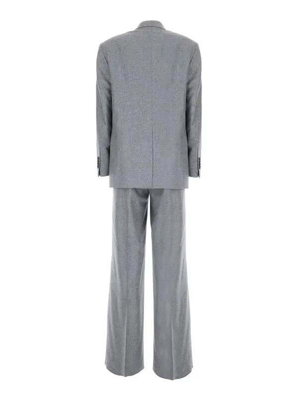 Tagliatore Loreley' Double-breasted Suit With Check Motif In Wool Blend For