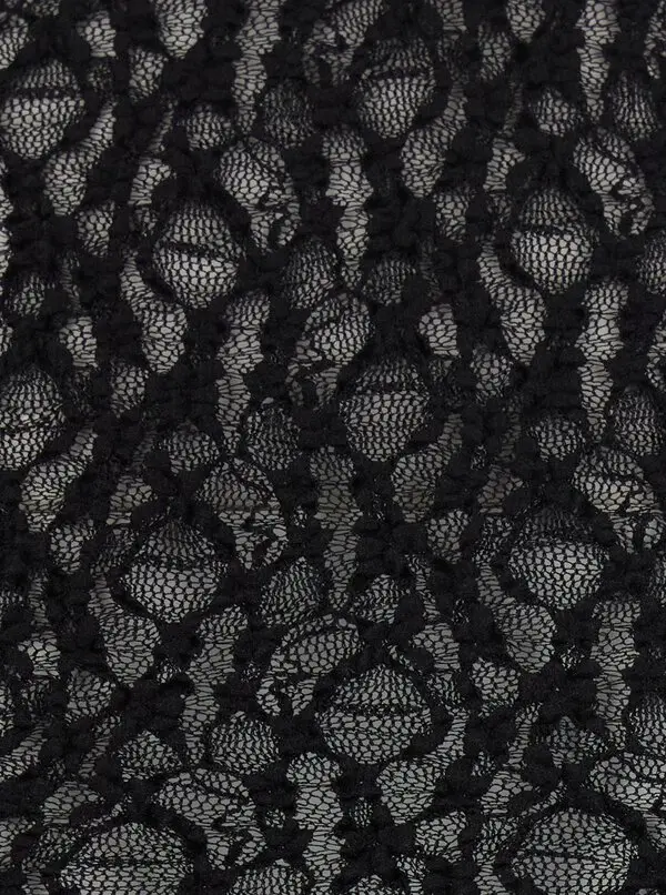 Isabel Marant Étoile Brany' Top With All-over Lace Trim In Cotton Blend For - Black