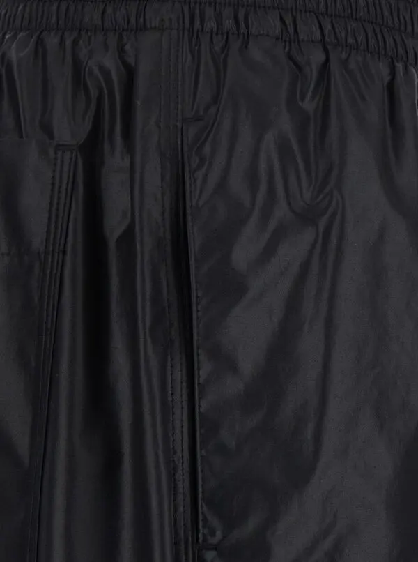 Givenchy Black Pants With Elasticated Waist And Logo Patch On The Front In Tech Fabric