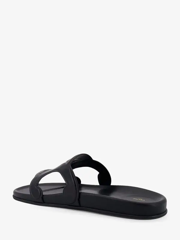 Celine Triomphe Leather Sandals