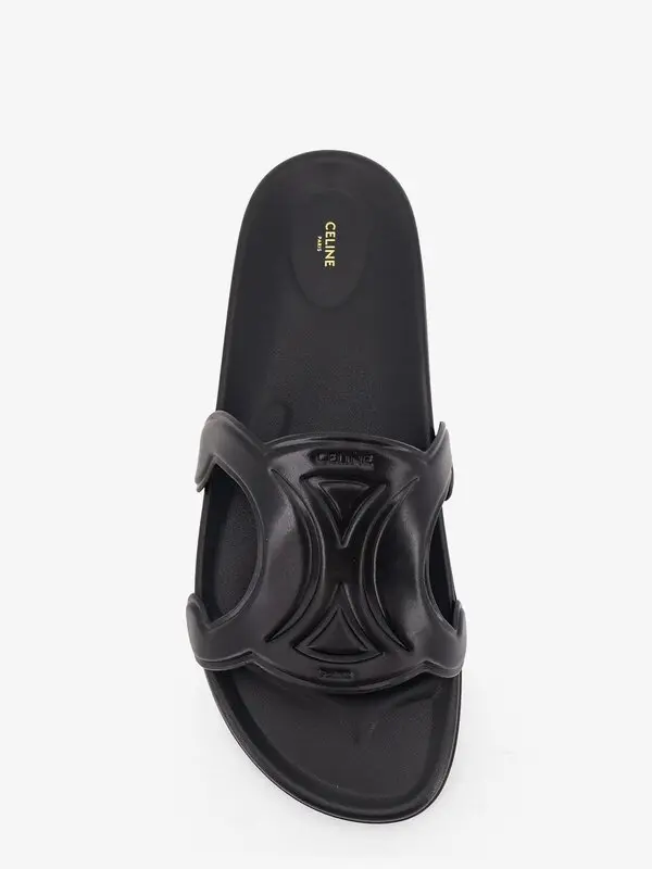 Celine Triomphe Leather Sandals