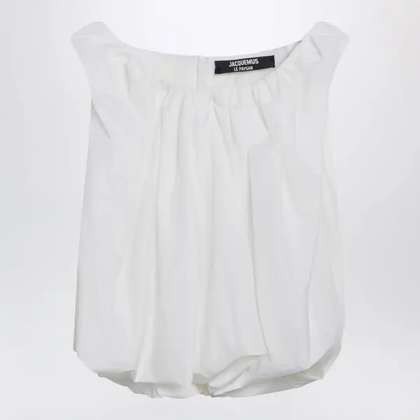 Jacquemus Lavande Top In Cotton - White
