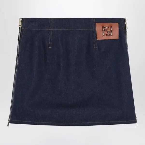 Fendi Navy Mini Skirt