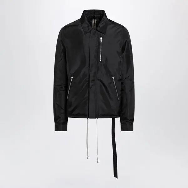 Rick Owens Padded Jacket With Hidden Front Zip In Nylon