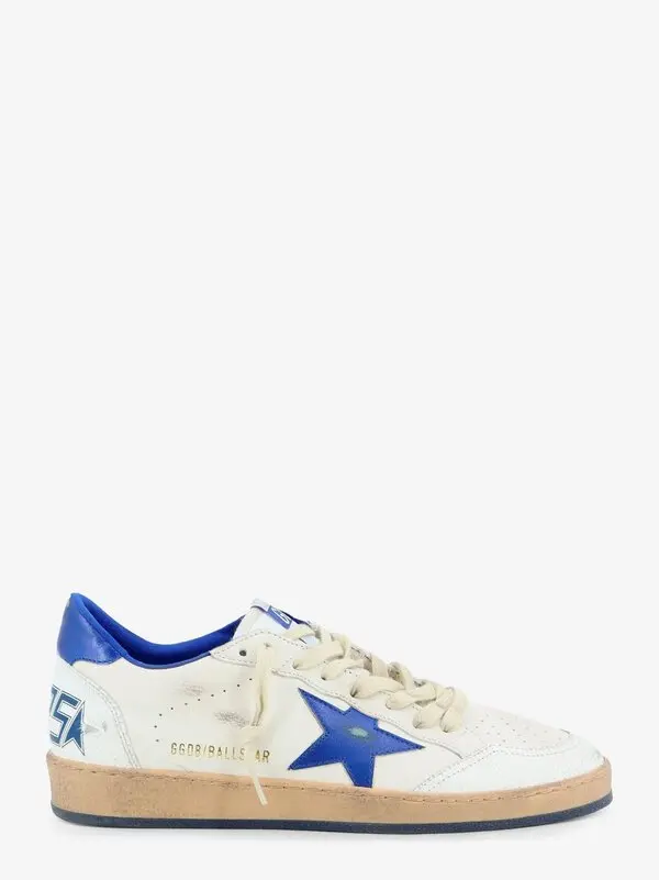 GOLDEN GOOSE Ballstar Leather Sneakers With Iconic Side Logo - Multicolor