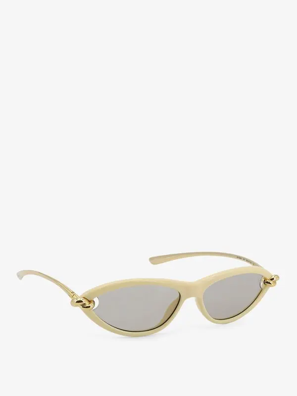 Bottega Veneta Knot Cat-eye Sunglasses - Cream