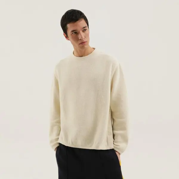1989 STUDIO Ribbed Sweater With Slits - White