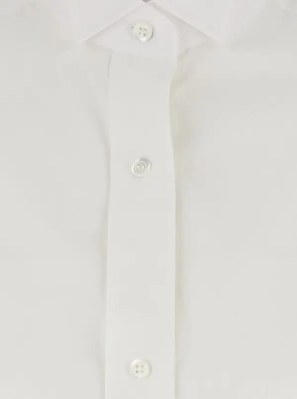 MAISON MARGIELA White Shirt With Classic Collar And Short Sleeves In Cotton For - Multicolor