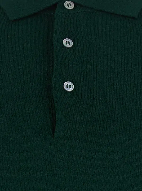 Tagliatore Polo Shirt Sweater In Wool Blend