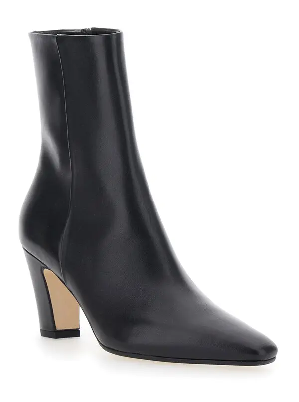 AeydĒ Black Calfskin Maris Ankle Boots
