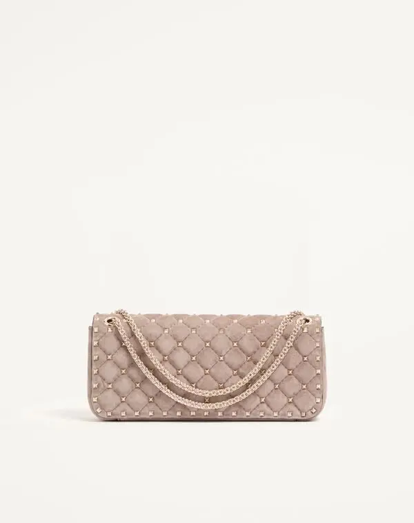 Valentino Garavani Rockstud Spike Medium Suede Shoulder Bag