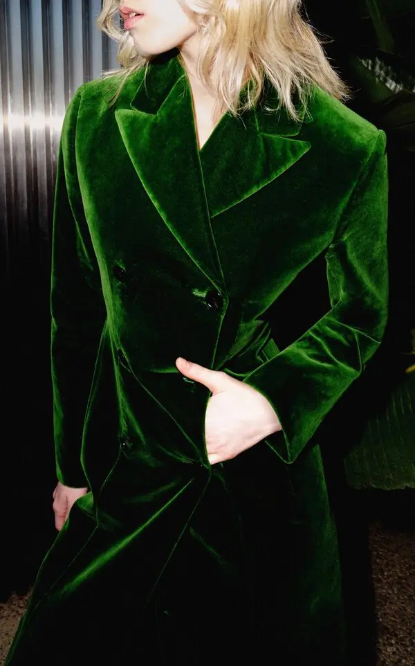 Alaïa Tailored Cotton-velvet Coat