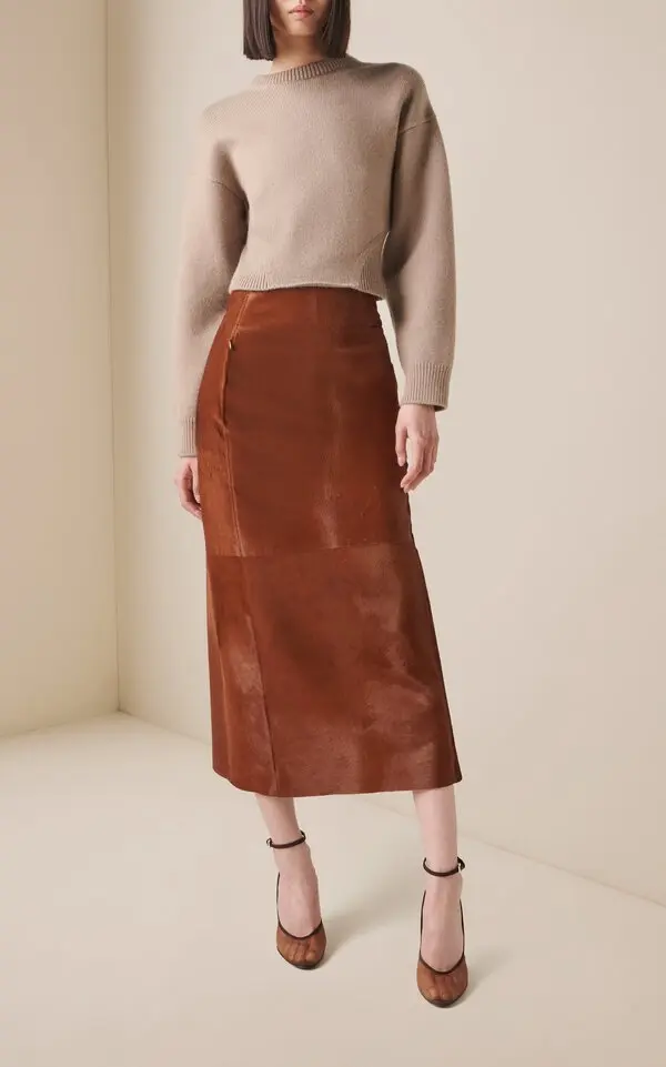 Alaïa Cinched Cashmere Knit Sweater