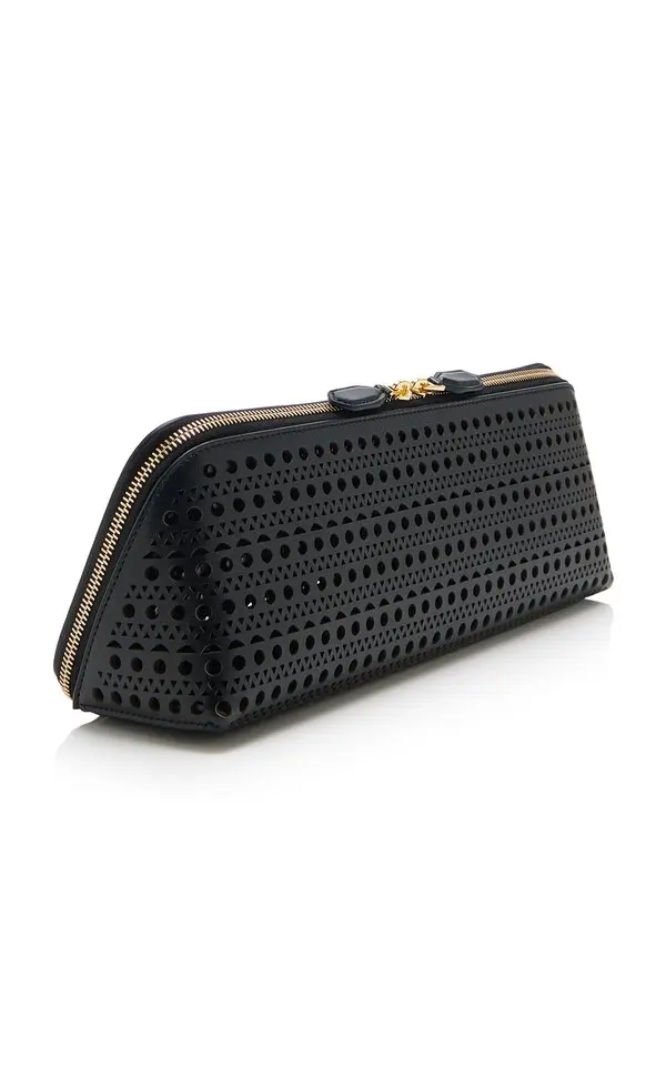 Alaïa Delta Leather Clutch