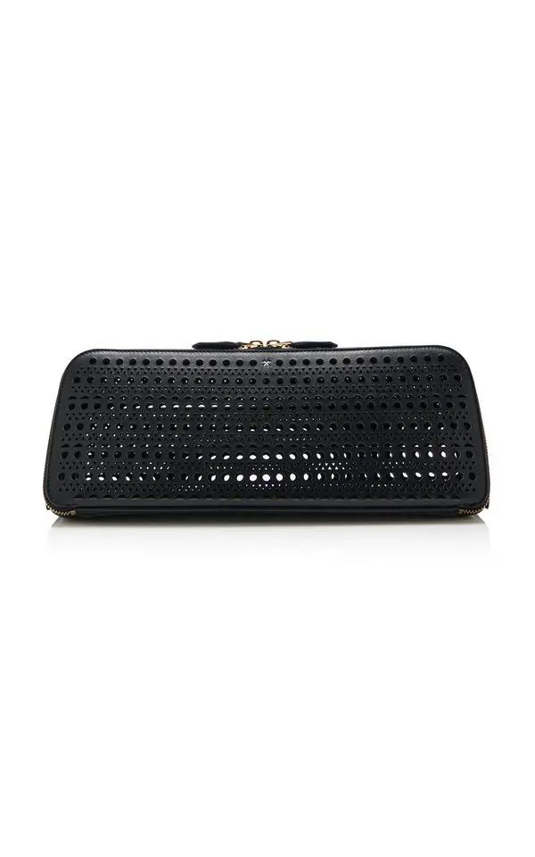 Alaïa Delta Leather Clutch