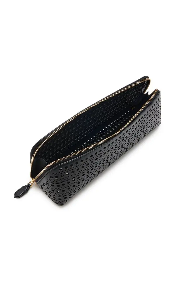 Alaïa Delta Leather Clutch