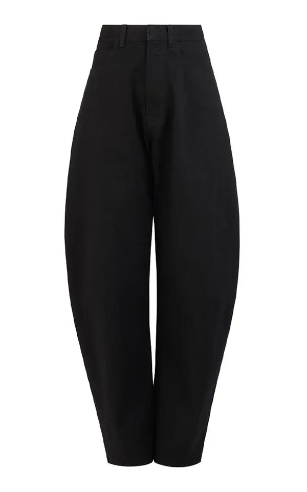 Alaïa Round Denim Pants - Black
