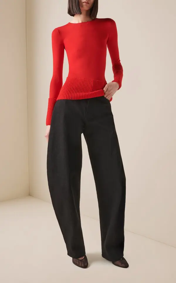 Alaïa Round Denim Pants