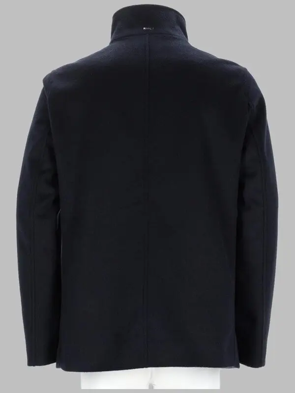 Herno Cappotto Doppiopetto Con Collo Alto