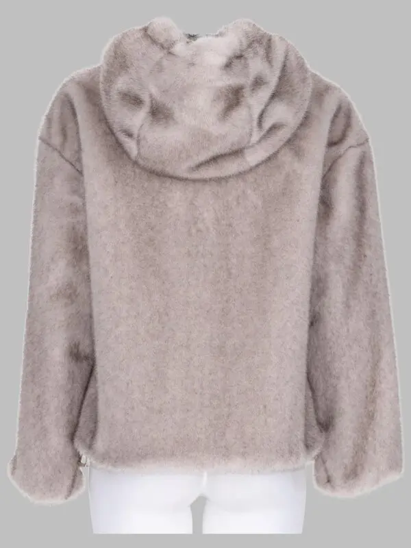 Herno Giacca Bomber In Eco-pelliccia - Gray