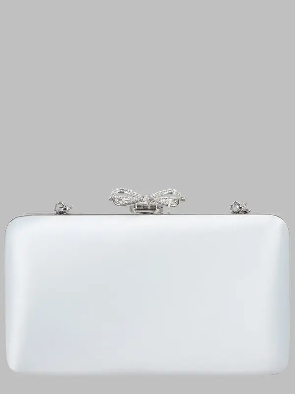 SELF-PORTRAIT Clutch Blu In Raso