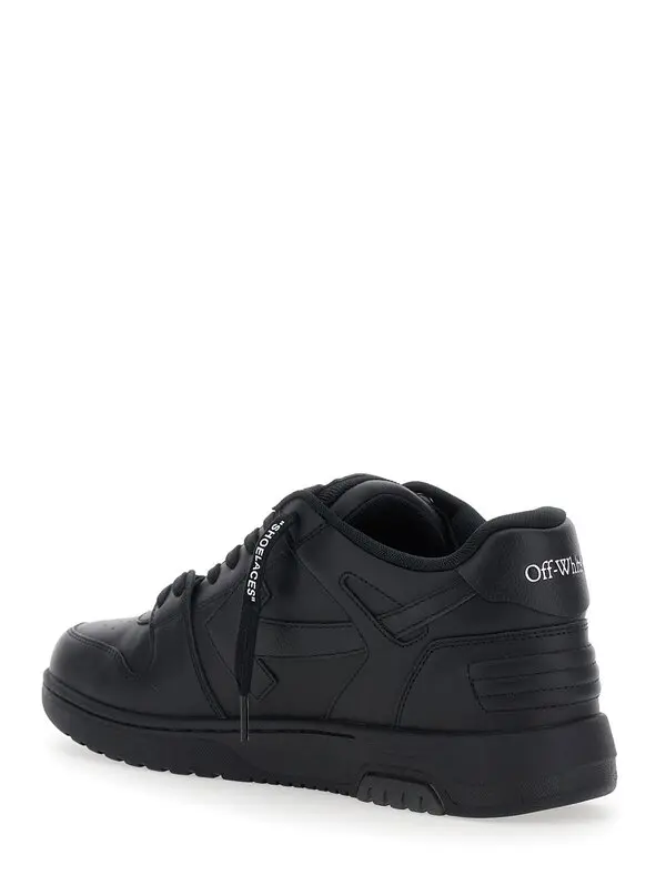 Off-White Sneakers 'out Of Office' With Arrow Patch In Black Leather