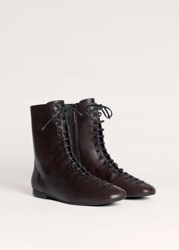 ME+EM The Boxing Boot Black Brown
