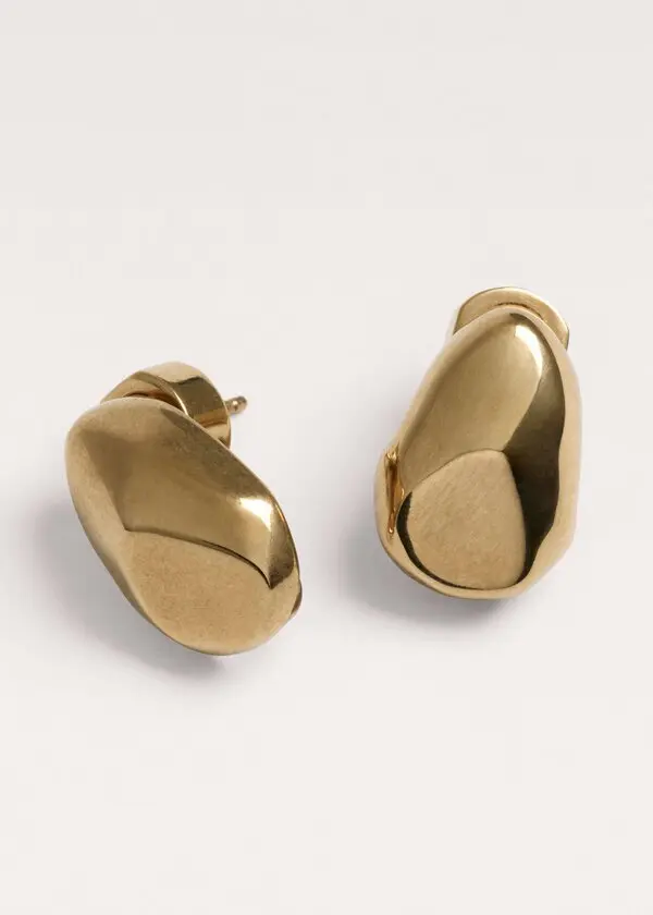 ME+EM Drop Earrings With Removeable Pendant Gold-black