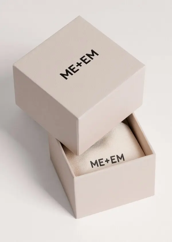 ME+EM Drop Earrings With Removeable Pendant Gold-black