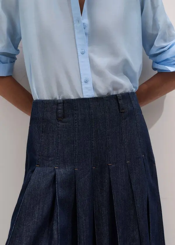 ME+EM Multi Pleat Skirt Wash