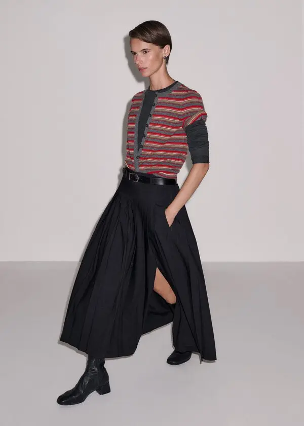 ME+EM Pleated Maxi Skirt