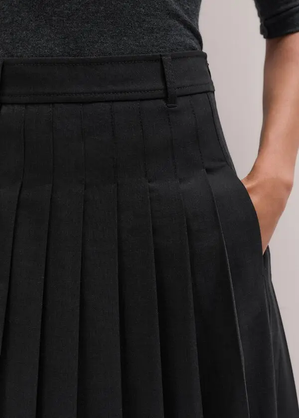 ME+EM Pleated Maxi Skirt