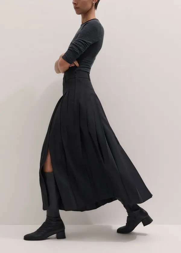 ME+EM Pleated Maxi Skirt