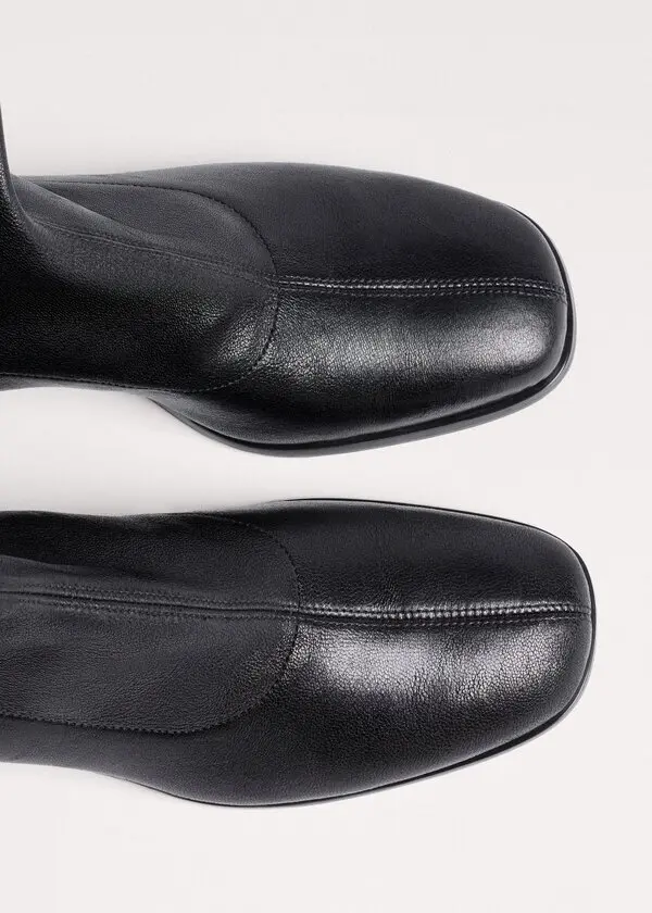ME+EM Low Block High Ankle Stretch Boot - Black