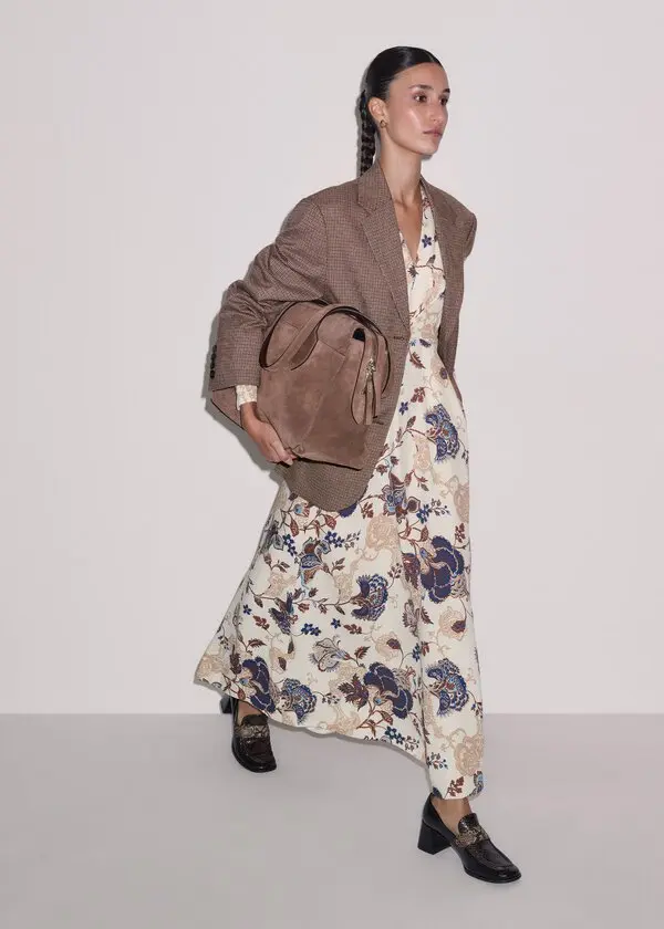 ME+EM Grand Paisley Print Maxi Dress