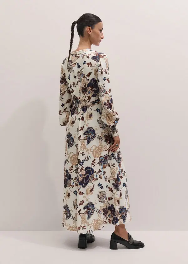 ME+EM Grand Paisley Print Maxi Dress