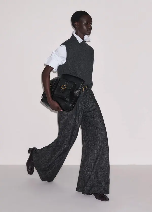 ME+EM High Fronted Block Heel Chocolate-black