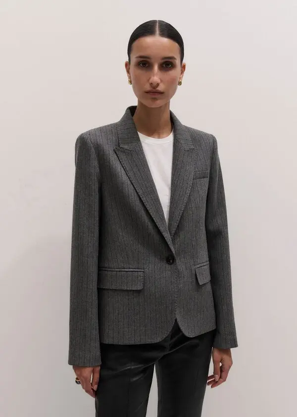 ME+EM Short Sharp Shoulder Blazer