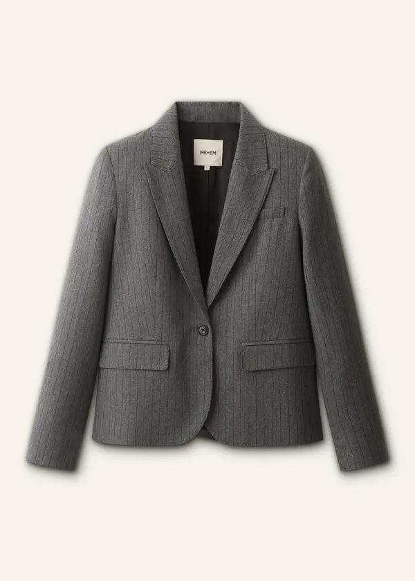 ME+EM Short Sharp Shoulder Blazer