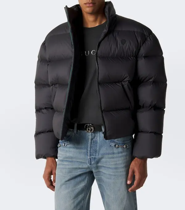 Gucci Web Stripe Down Jacket