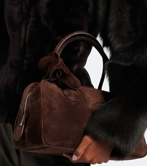 Magda Butrym Peplum Shearling Jacket