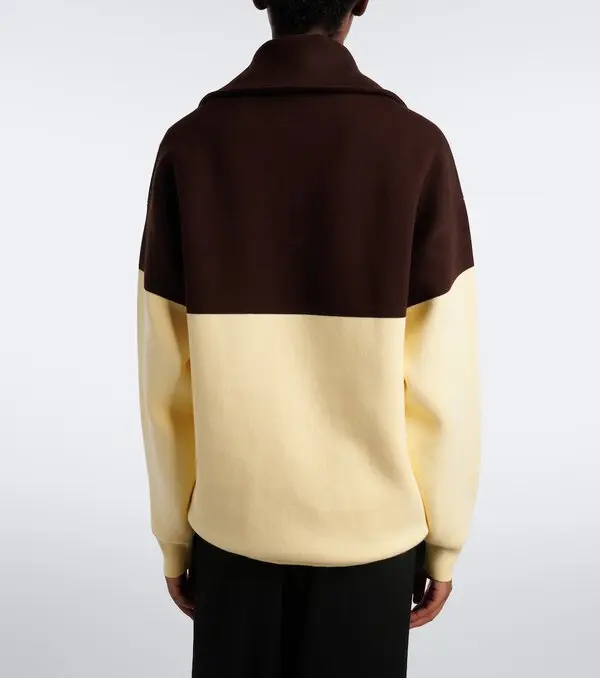 Loewe Anagram Cotton-blend Half-zip Sweater