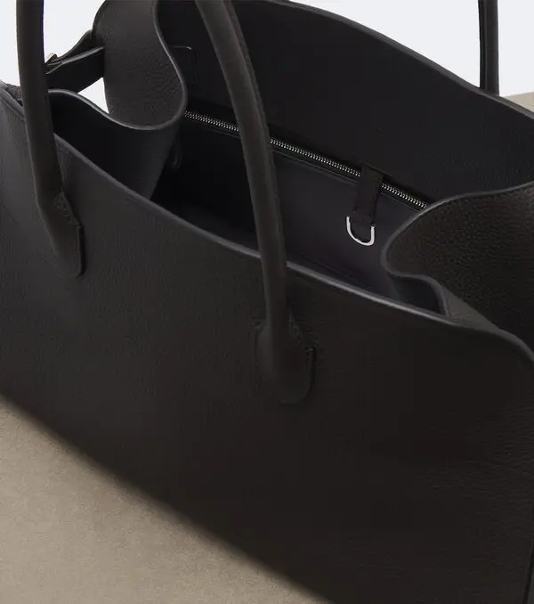 THE ROW E/w Margaux Large Leather Tote Bag
