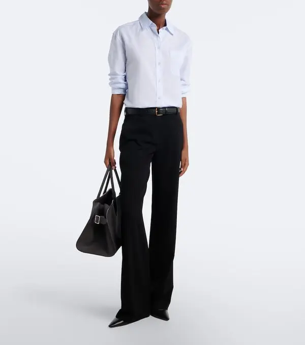 THE ROW E/w Margaux Large Leather Tote Bag